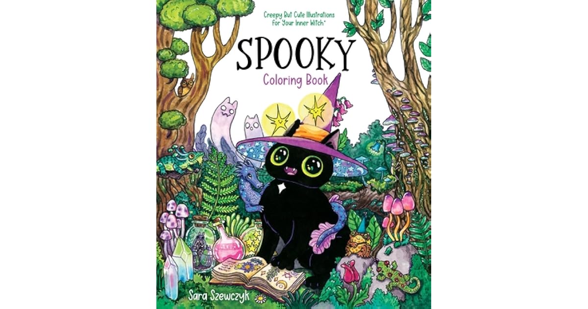 Spooky Coloring Book: Creepy But Cute Illustrations for Your Inner ...