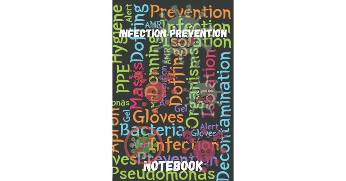 Infection Prevention Word Art Notebook: This trendy infection ...