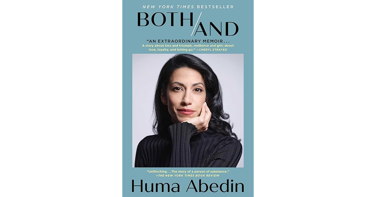 Book giveaway for Both/And: A Memoir by Huma Abedin Aug 22-Sep 20, 2022