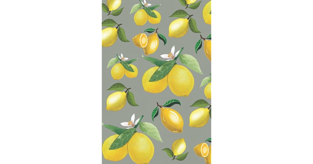 Lemon Notebook: Grey Notebook | 6 x 9 inch | 120 pages | Lined by Limes ...