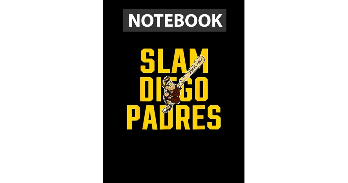 Slam diego padres College Ruled Notebook 8.5x11 inch by alexis lightfoot