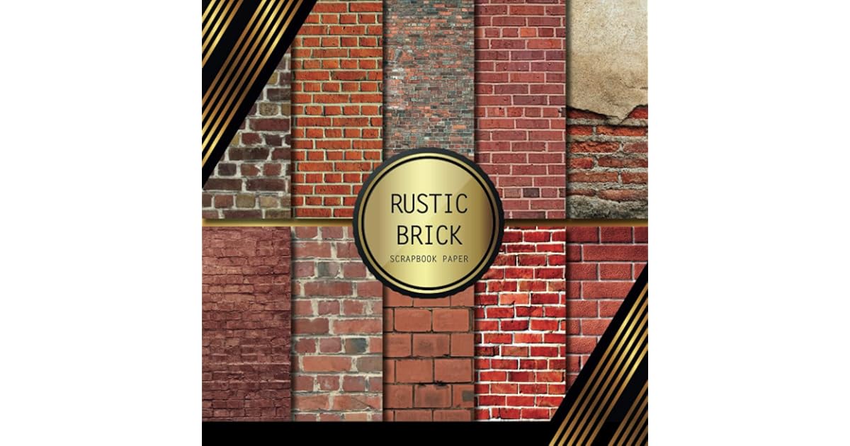 Scrapbook Paper: Rustic Brick: Double Sided Craft Paper For Card Making ...