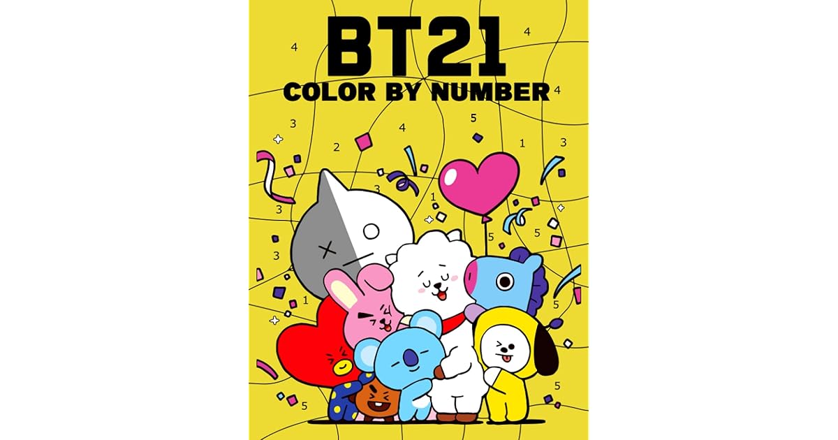 BT21 Color By Number: An Interesting Book For Anyone Who Is A Fan Of ...
