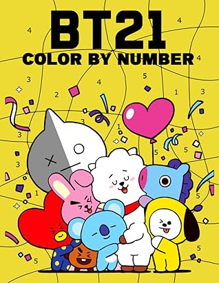 BT21 Color By Number: An Interesting Book For Anyone Who Is A Fan Of ...