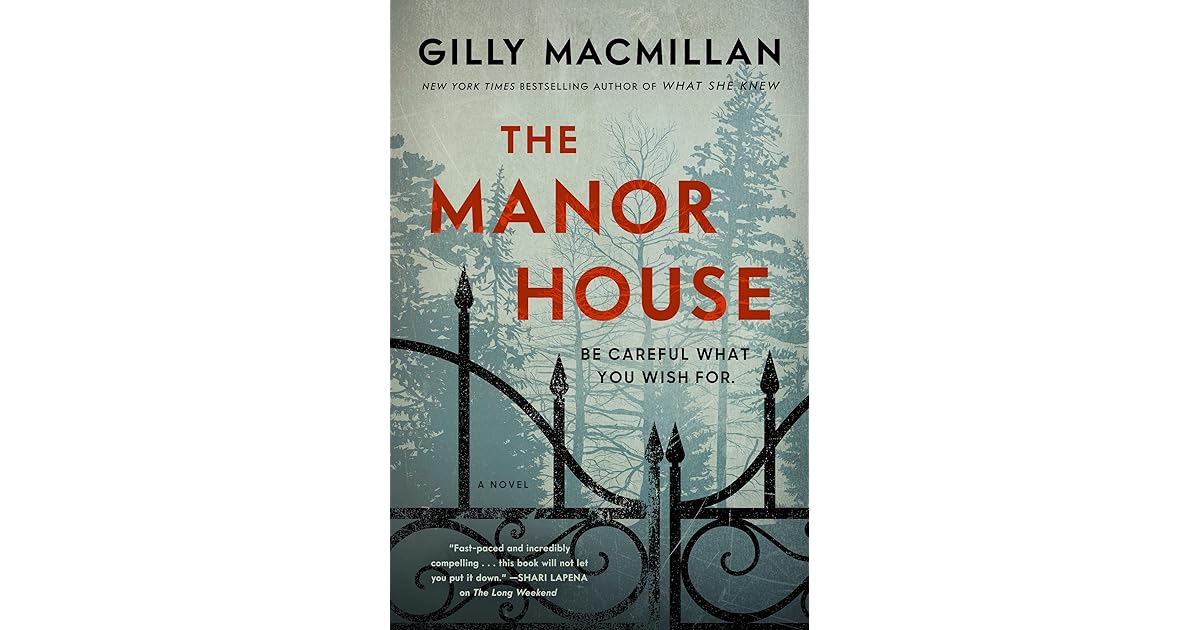 Book giveaway for The Manor House by Gilly Macmillan Jun 17-Jul 17, 2023
