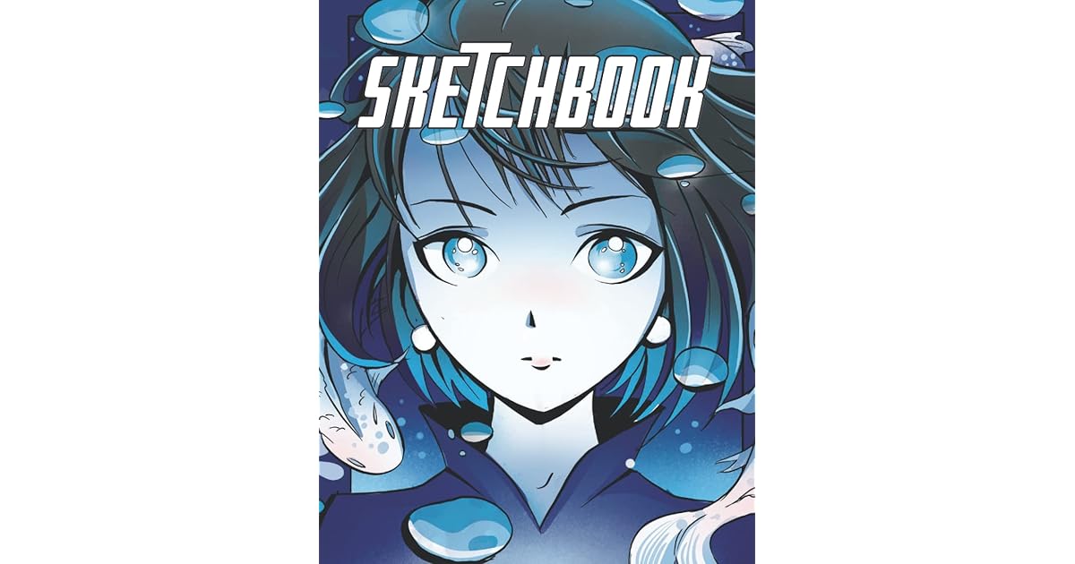 Koi Anime Girl sketchbook: Cute anime Sketchbook / Notebook with 120 ...