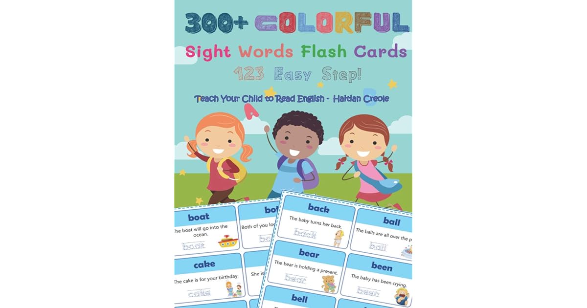 300+ Colorful Sight Words Flash Cards 123 Easy Step! Teach Your Child ...