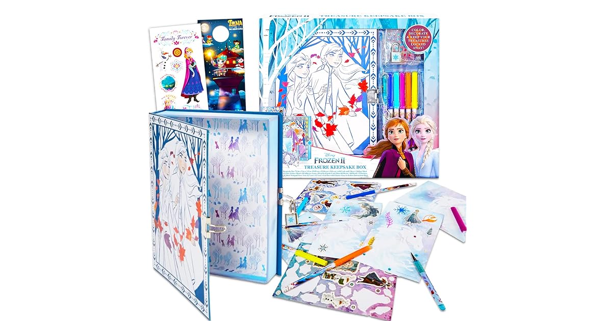 Disney Frozen Coloring Book Art Set for Kids Girls Boys - 40 Pc Disney ...