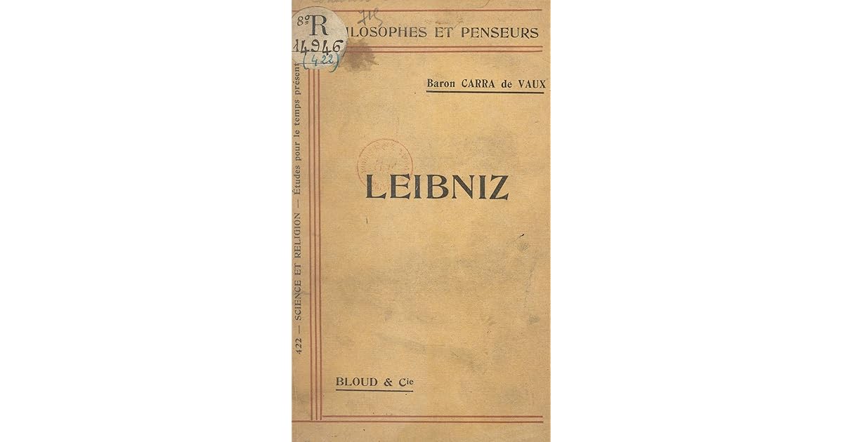 Leibniz by Bernard Carra de Vaux