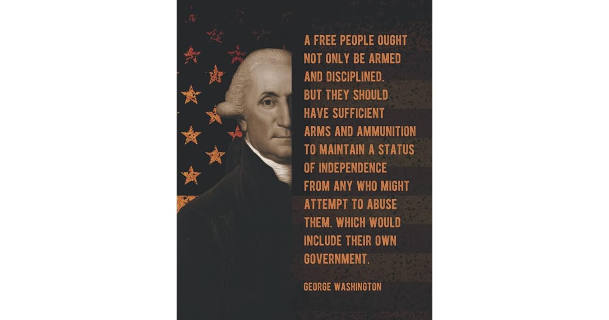 George Washington Historic Quotes Printed on Notebook Cover | Lined ...