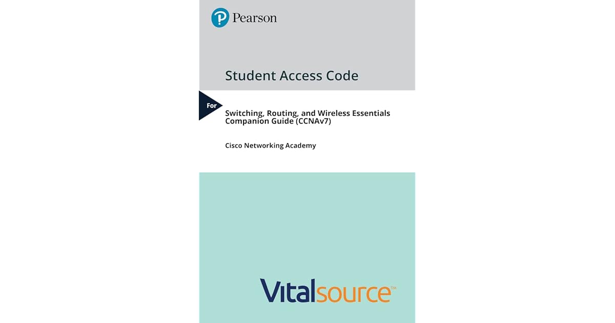 Access Code Card for Switching, Routing, and Wireless Essentials Companion Guide by Cisco ...