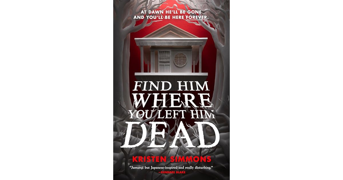Book giveaway for Find Him Where You Left Him Dead (Death Games, #1) by ...