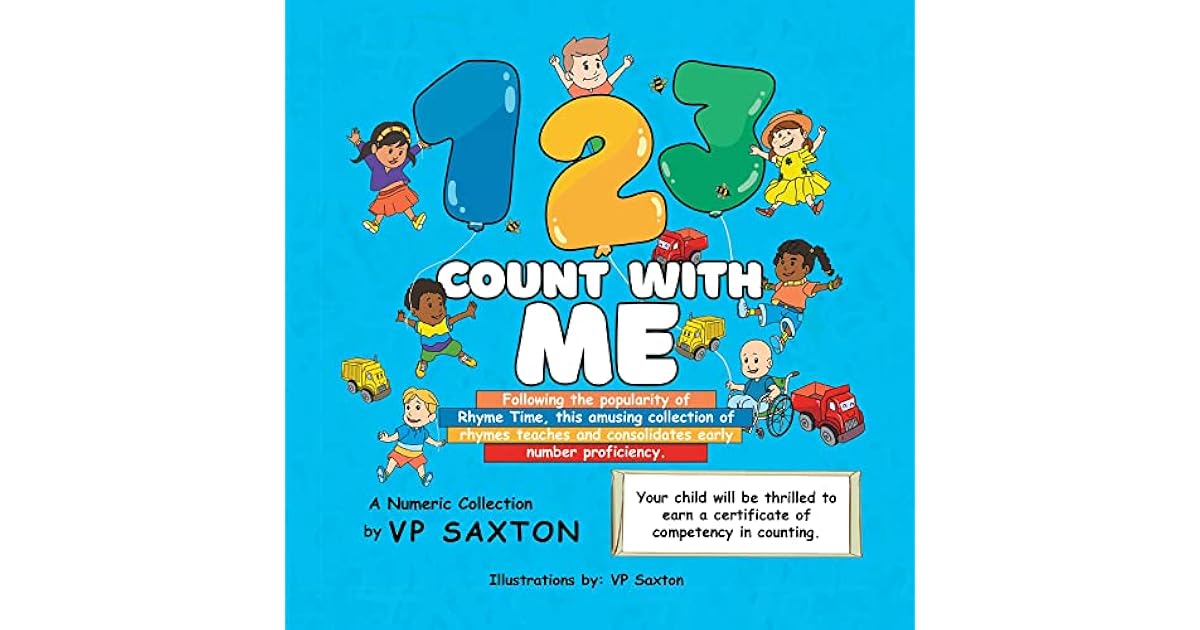 Book giveaway for 123 Count with Me by V.P. Saxton Dec 10-Jan 09, 2024