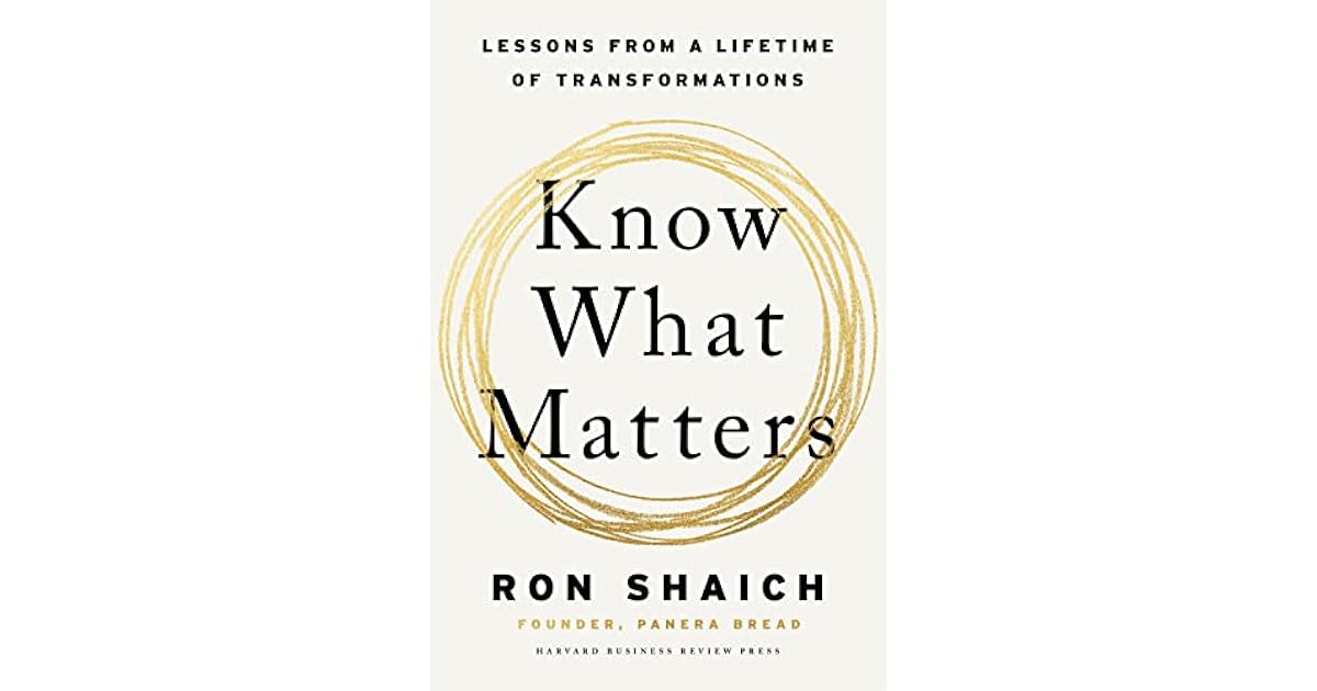Book giveaway for Know What Matters: Lessons from a Lifetime of ...