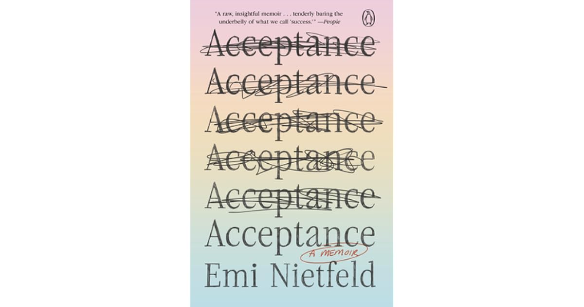 Book giveaway for Acceptance: A Memoir by Emi Nietfeld Jul 27-Aug 03, 2023