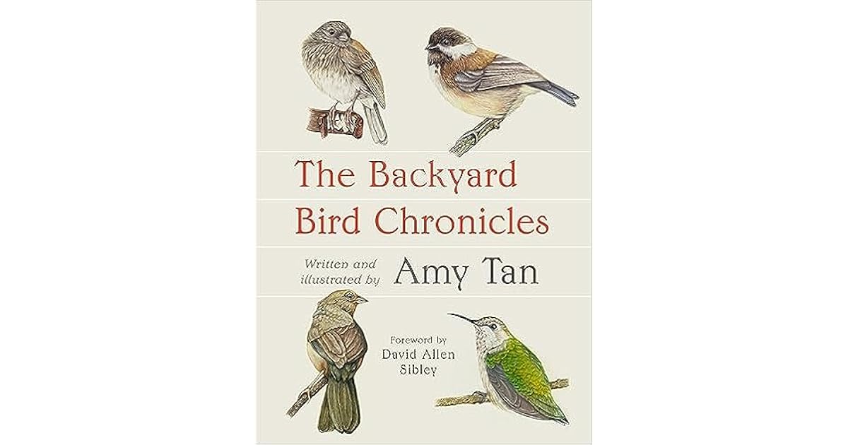 Book giveaway for The Backyard Bird Chronicles by Amy Tan Oct 07-Oct 28 ...