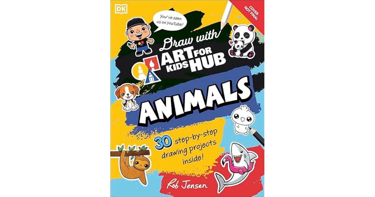 Book giveaway for Draw with Art for Kids Hub Animals Paperback Jensen ...