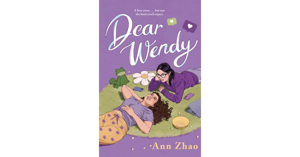 Book giveaway for Dear Wendy by Ann Zhao Feb 21-Mar 19, 2024