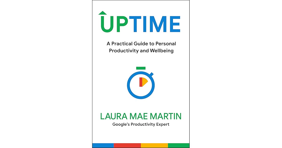 Book giveaway for Uptime: A Practical Guide to Personal Productivity and Wellbeing by Laura Mae ...