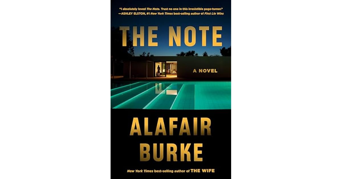 Book giveaway for The Note by Alafair Burke Sep 09-Oct 07, 2024