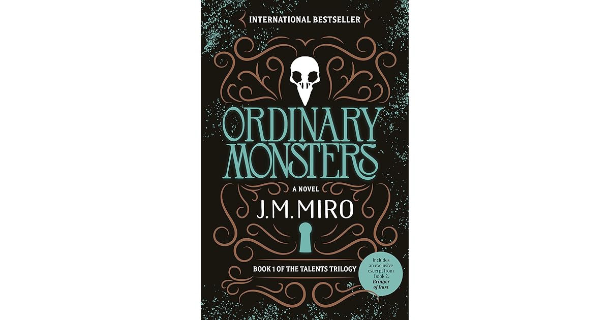 Book giveaway for Ordinary Monsters (The Talents Trilogy #1) by J.M ...
