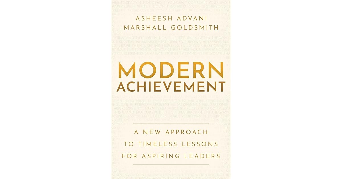 Book giveaway for Modern Achievement: A New Approach to Timeless ...