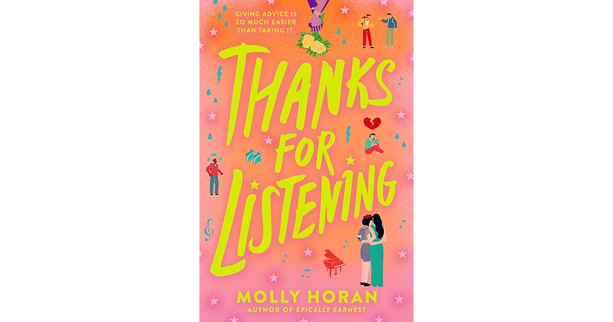 Book giveaway for Thanks for Listening by Molly Horan Oct 28-Nov 25, 2024