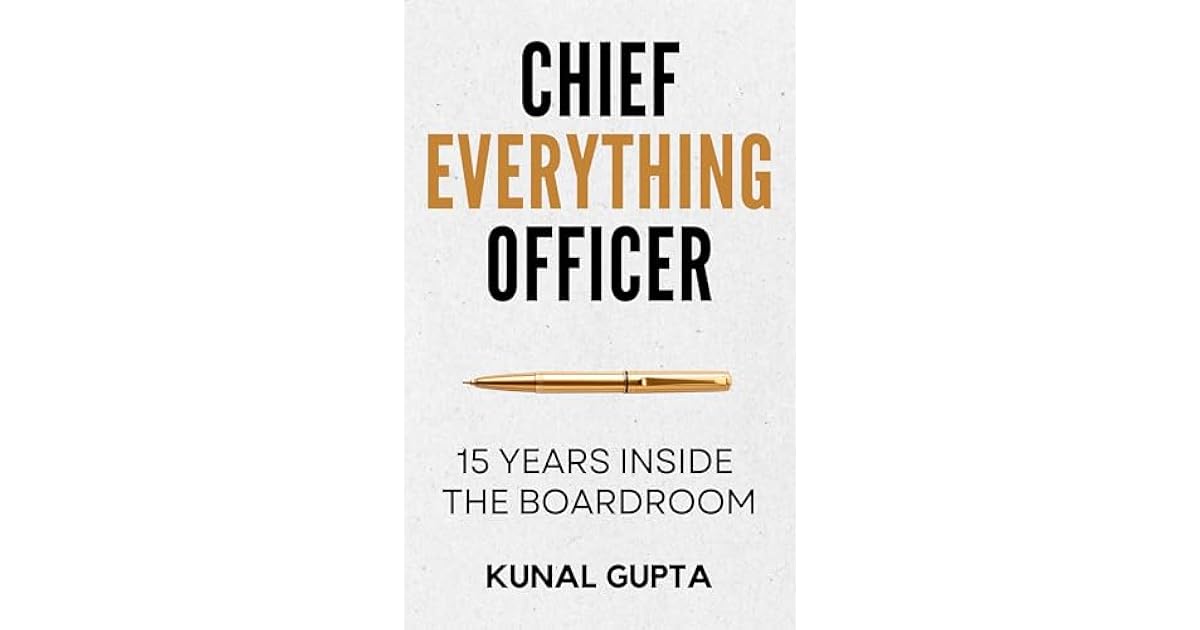Book giveaway for Chief Everything Officer: 15 Years Inside the ...