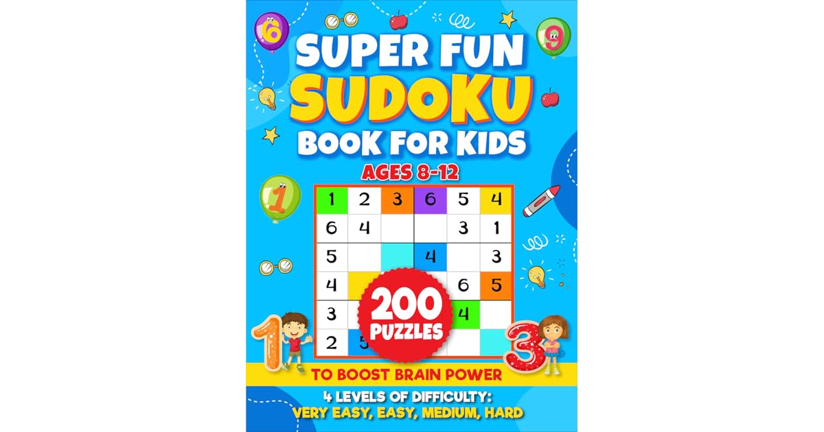 Book giveaway for Super Fun Sudoku Book for Kids Ages 8-12: Sudoku ...