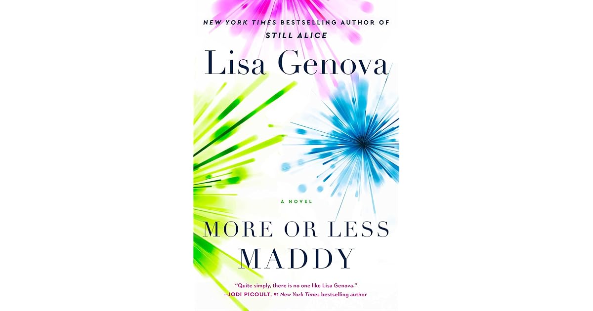 Book giveaway for More or Less Maddy by Lisa Genova Sep 02-Sep 20, 2024