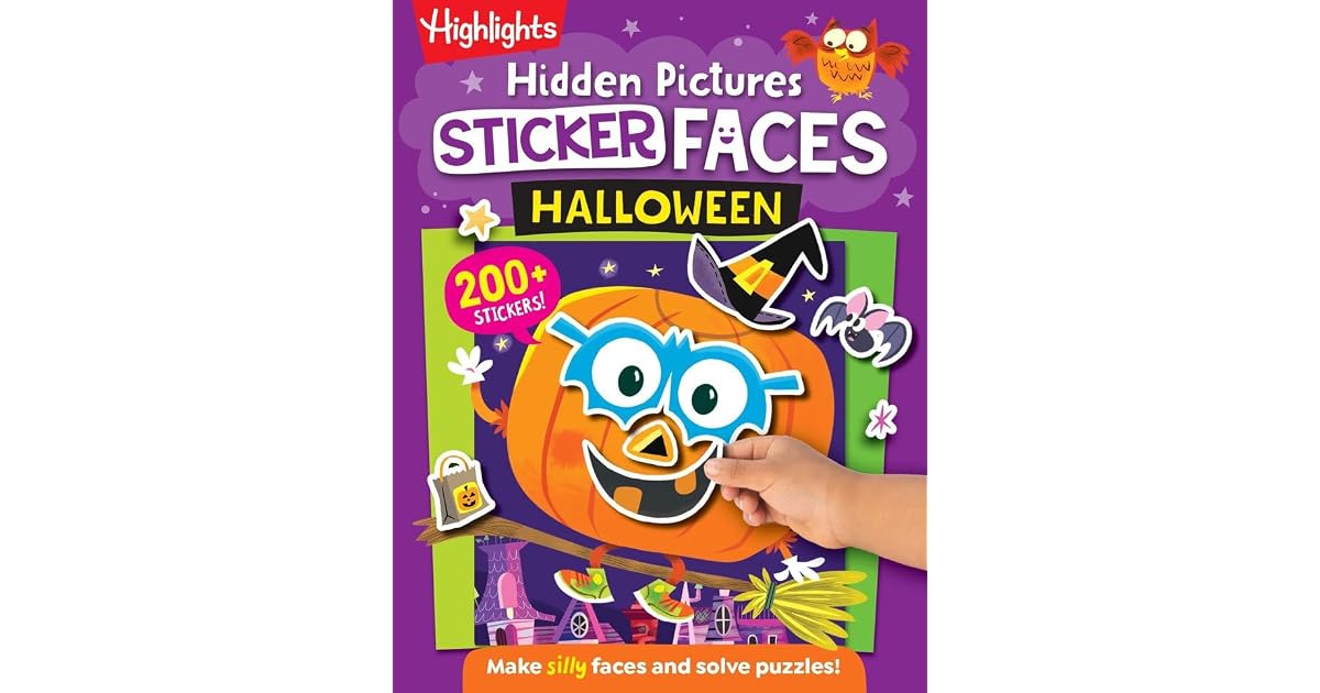 Book giveaway for Hidden Pictures Sticker Faces: Halloween: Halloween ...