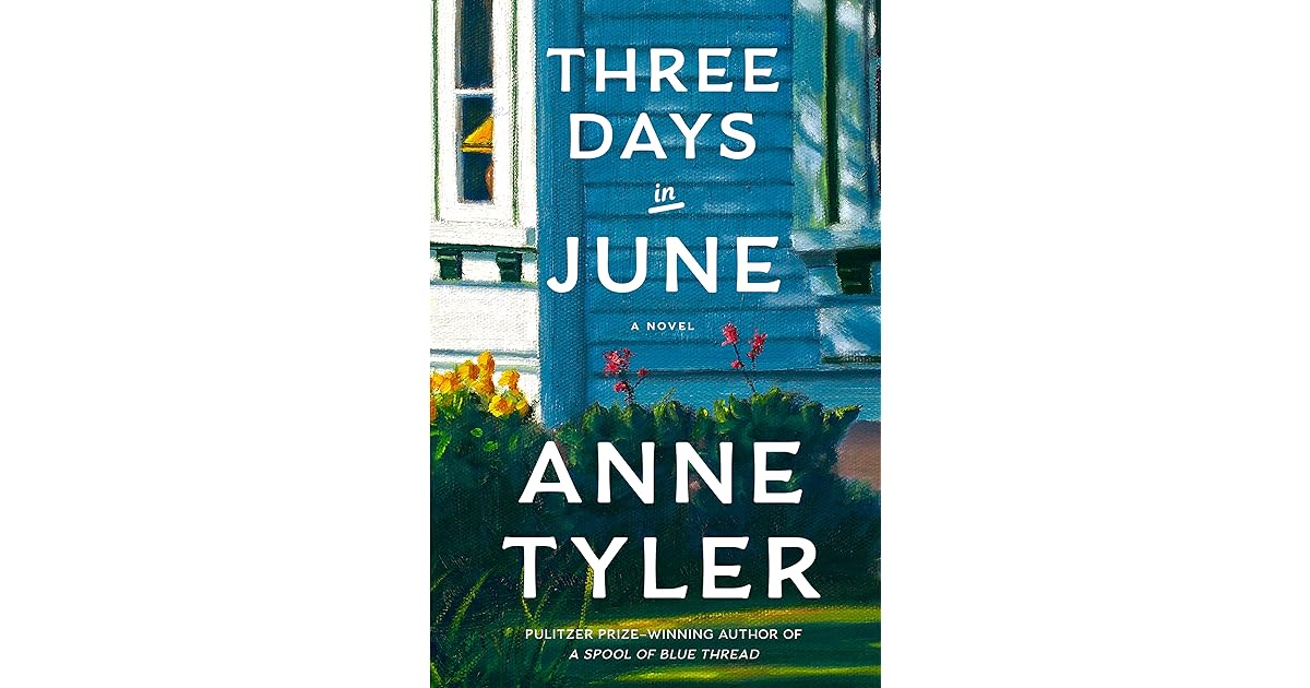 Book giveaway for Three Days in June by Anne Tyler Nov 01-Nov 11, 2024