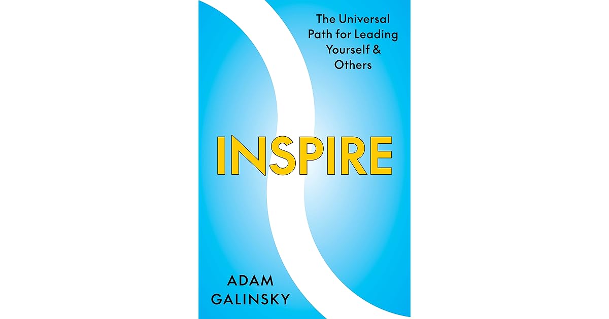 Book giveaway for Inspire: The Universal Path for Leading Yourself and ...