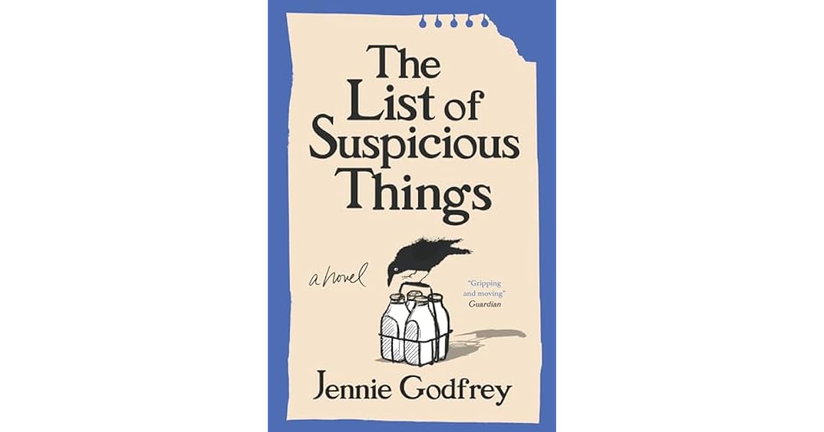 Book giveaway for The List of Suspicious Things by Jennie Godfrey Apr ...