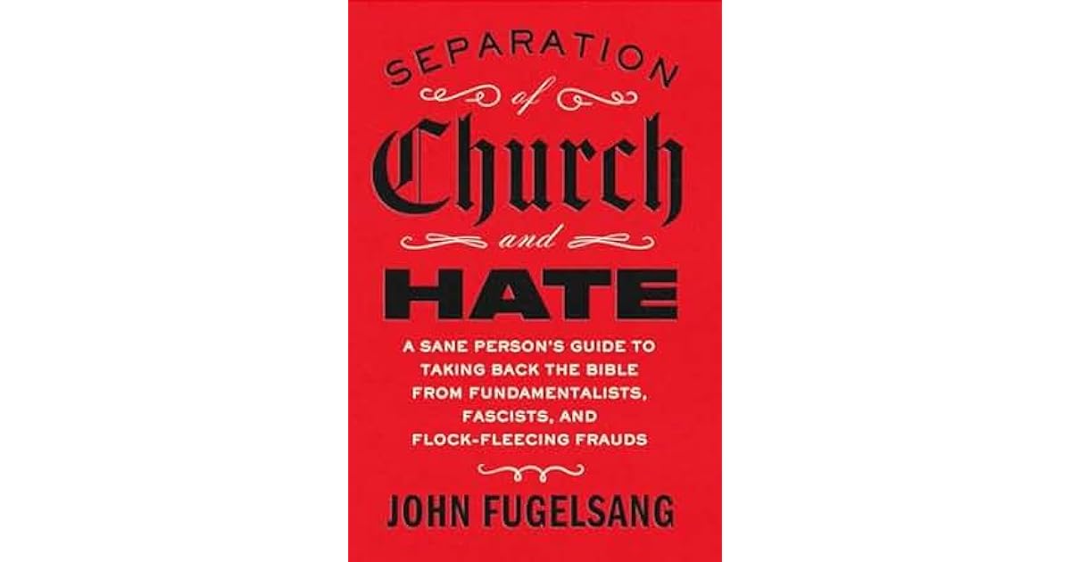 Book giveaway for Separation of Church and Hate: A Sane Person's Guide ...