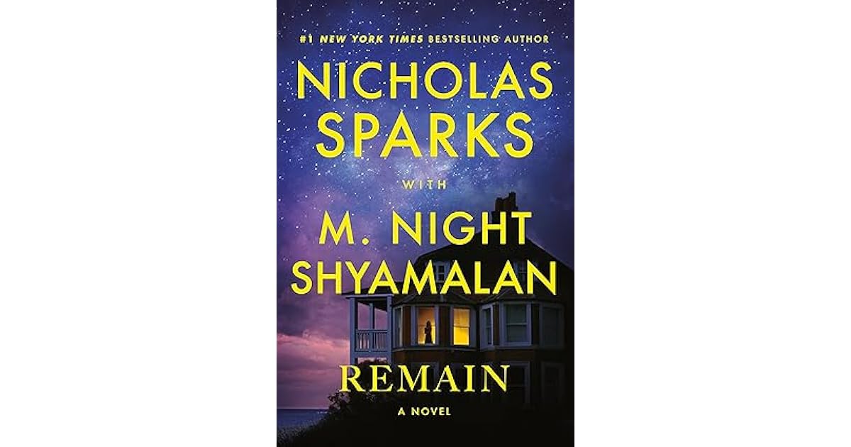 Book giveaway for Remain by Nicholas Sparks May 24-Jun 23, 2025