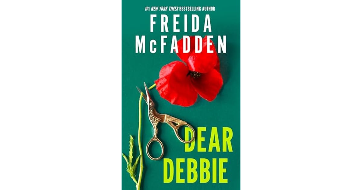 Book giveaway for Dear Debbie by Freida McFadden Oct 18-Nov 15, 2025