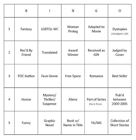 Flights of Fantasy - BINGO Challenge: Colleen's Bizarre Bingo Showing 1 ...