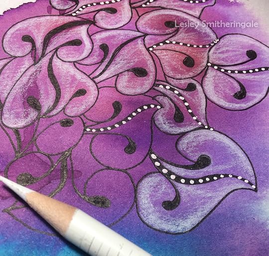 Lesley Smitheringale's Blog: Colouring and Tangling