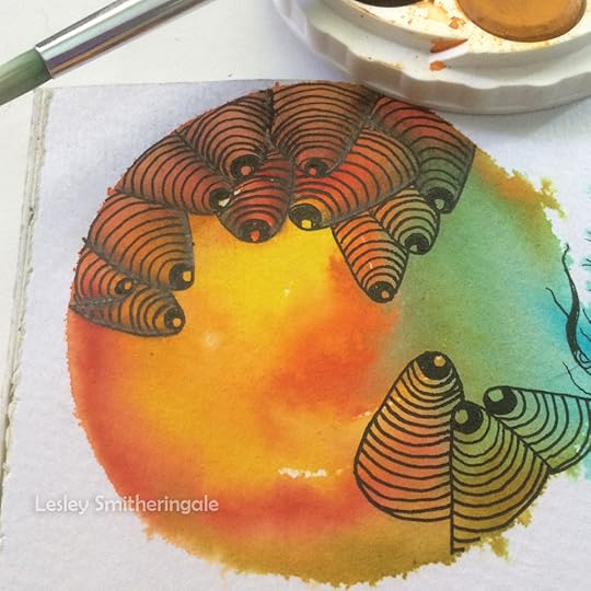 Lesley Smitheringale's Blog: Colouring and Tangling