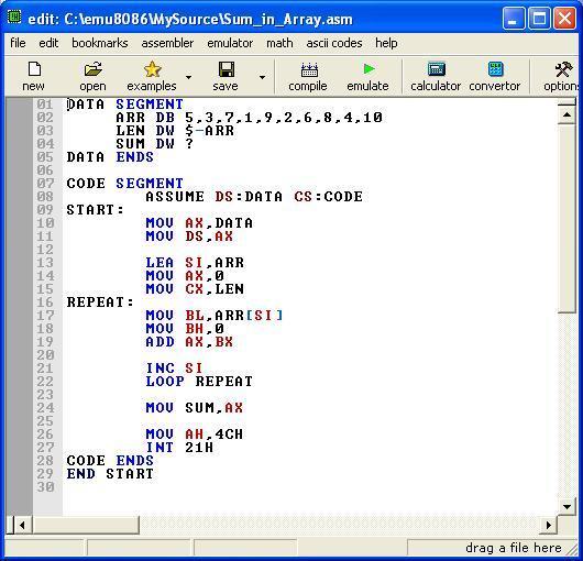 Emu8086 Programs Pdf