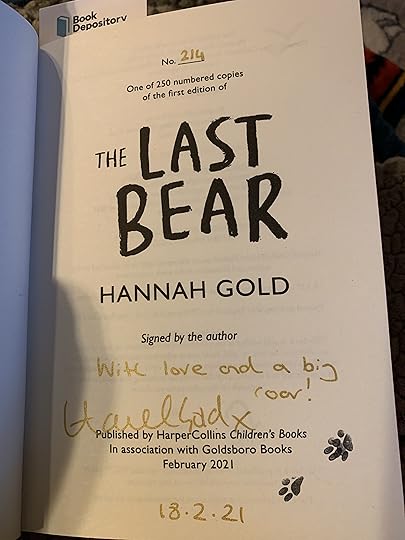 The Last Bear (The Last Bear #1) by Hannah Gold | Goodreads