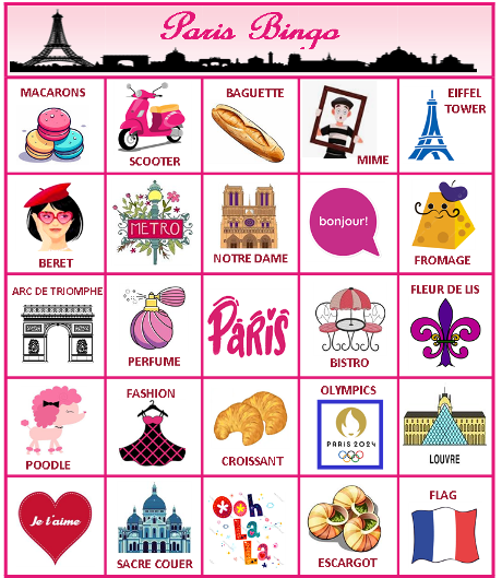 Wanderlust Challenges - Travel Bingo: Paris Bingo Showing 1-50 of 76